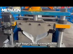 Pre-painted steel roll top ridge cap roll forming machine