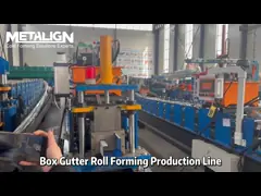 Efficient 0.7mm metal box gutter roll forming machine