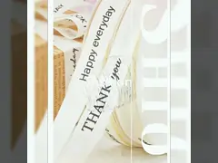 cotton ribbon printed