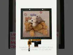 China 3.95 Inch Capacitive Touchscreen TFT LCD with 400 Cd/M2 Brightness and -30C-80C Operating Temperature for sale