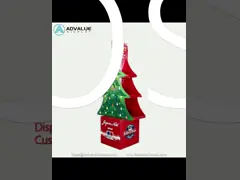 UV-glanzende kartonnen vloerplaten met platte verpakkingen, aanpasbaar voor Kerstmis