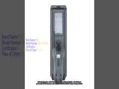 China 6000K - 6500K Solar Integrated Street Light 4 Megapixel Camera Street Light for sale