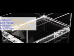 중국 OEM 로고 아크릴 책상 조직기 트레이 현대 디자인 맑은 아크릴 조직기 상자 판매용