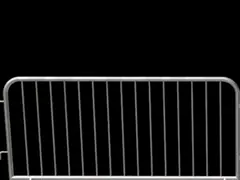 China Hot Dipped Galvanized Queue Steel Crowd Control Barrier With Flat Bases for sale