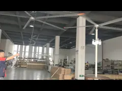 Waterproofing Patio Pole Mounted Industrial Fans With Magnesium Aluminum Blades