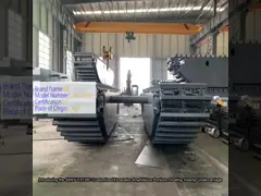 SANY SY135C Customized Excavator Amphibious Pontoon Floating Swamp Undercarriage