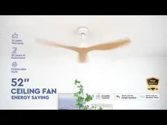 China 52" Modern DC Ceiling Fan with ABS Wood-Look Blades for sale