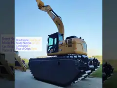 China Floating Amphibious Pontoon Customized For Cat Reg 320 Excavator 18-22 t for sale