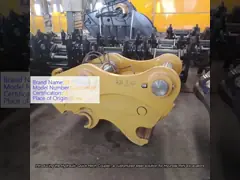 Hydraulic Quick Hitch Coupler Customized Steel for Hyundai Mini Excavators Part