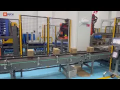 Sistema de paletización robótico Paletizador robótico de múltiples ejes Robot industrial para la línea de producción de bebidas gaseosas de jugo embotellado en PET