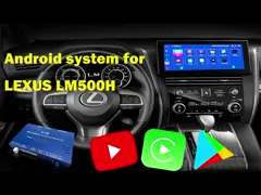 Android 13 Interfaz de vídeo Lexus Actualización de pantalla OEM para LM350 LM500H NX RX ES Kit de actualización incluido YouTube, NetFlix, CarPlay inalámbrico