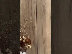 China Beige Color Porcelain Wood Plank Rustic Ceramic Tile 8x48 In For Floor And Wall for sale