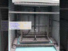 Outdoor Adjustable Patio Garden Furniture Loungers Chaise Lounge Rattan daybed Chair Leisuresofa Set