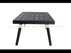 China Square Leisure Patio Furniture Outdoor Table Waterproof Garden ODM for sale