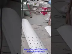 China C-Shaped PVDF Aluminum Cladding Tiles 1200mm Perforated Metal Ceiling with 0.6-1.2mm Thickness for sale