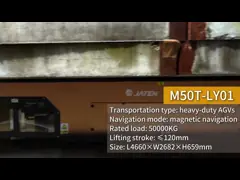 China Jaten Robot Heavy-duty AGV MHDU30T-M265-LER 30 Ton Automated Guided Vehicle with LIDAR Navigation for sale