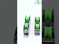 China Balcony Kitchen Glass Sliding Door Pulley Stainless Steel Quiet Operation for sale