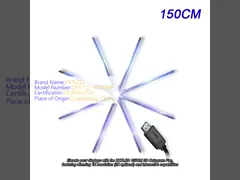 150 CM Holograma 3D Interativo Holograma 3D Anúncio LED Ventilador Para Shopping Mall