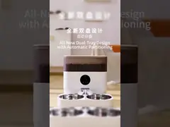 Customizable ​Smart Double Bowl Automatic Cat Feeder Battery Powered IP67 Rated