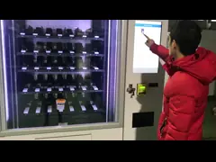 Smart Cake Yogurt Salad Vending Machine With Wooden Outlook / Elevator System