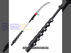 China 60FT Carbon Fiber Harvesting Pole for Coconut Betel Nut Date Palm - 50ft Extended Length 7.7lbs Weight for sale