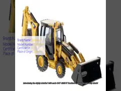 China Diecast Alloy Excavator Scale Model 1:50 For CAT 420E IT Backhoe Loader for sale
