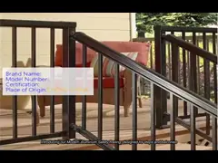 Modern Aluminum Safety Railing For Steps , Powder Coated Balcony Safety Balustrade