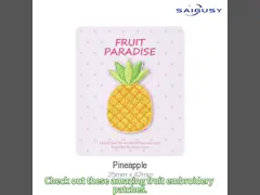 China Spread Beauty Iron-On  Patches Charm Hand-Embroidered Cherries Personalized Text & Pattern Options for sale