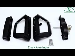 Cina Maniglie di porta a forma di D nera, serratura a maniglia con chiave, design personalizzabile in vendita