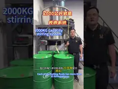 2000-kilogram capacity stirring system