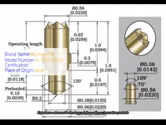 0.06mm Accuracy Innovative Micro Pogo Pin Probe KLS050-001CA