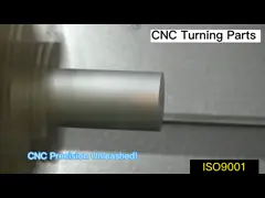 High precision CNC turning copper parts processing video