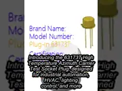 China 63173T High Temperature Azimuth Carrier Test Socket Plug In Azimuth Socket Electrical Contactor for sale