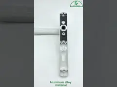 China OEM Smooth Aluminum Window Door Lock With Handle Anodized Finish White color for sale