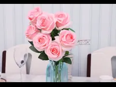 Simulated rose bouquet, silk flower, plastic flower, fake flower, single branch living room decorati