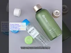 Customized Cosmetic PET Bottle with 35mm Diameter Round Matt Center-Dispensing Cap P4-A