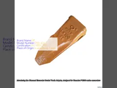 China Diamond Excavator Bucket Teeth Adapter 3.0 3.5 Komatsu PC200 PC200RC PC200TV High Quality for sale