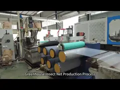 Processo di produzione di reti per insetti da serra