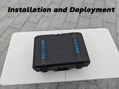 China Portable Drone Detector With 5km Range Suitcase With Full Bands Detector And Drone ID And Remote ID for sale