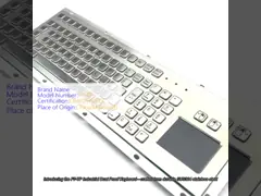 China IP65 / IK07 SUS304 Industrial Dust Proof Keyboard Over 2million Key Life Cycle for sale