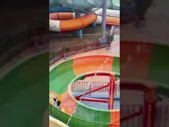 China Two Color Spiral Water Slide Eco Friendly Spiral Pool Slide for sale
