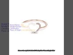 Fashion 925 Sterling Silver Women Ring Jewelry Customized Product Religious Type None