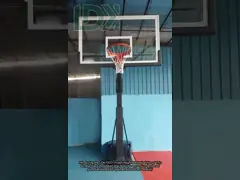 Fixed-Height Basketball Hoop Durable Basketball Stand Black Basketball Goal For Sales