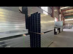 China Customizable Steel Trough Cable Tray Galvanized Finish For Electrical Wiring Management for sale