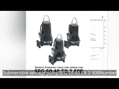 Grundfos SEG grinding pump is a non self-priming single-stage centrifugal pump for sewage treatment