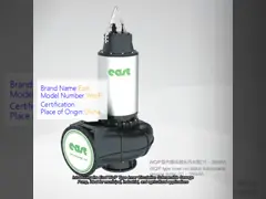 Bomba de água submersa de circulação interna de tipo Wq/P (11~355kW)