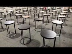 China Steel Frame Round Marble Coffee Table Powder Coated Coffee Tea Table for sale