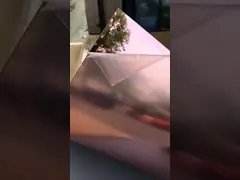 China Rose Gold Cast Acrylic Mirror Sheet Perfect Choice For Easy Cutting In Signage Display And Interior Design for sale