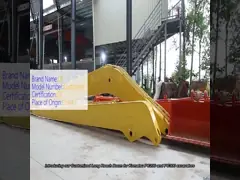 Customize Long Reach Boom for Komatsu PC200 PC300 Excavator Q355B Q690 Steel Arm