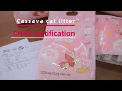 China Cassava Cat Litter Wholesale High Sales High Quality Factory Dust Free Bulk Low Tracking for sale